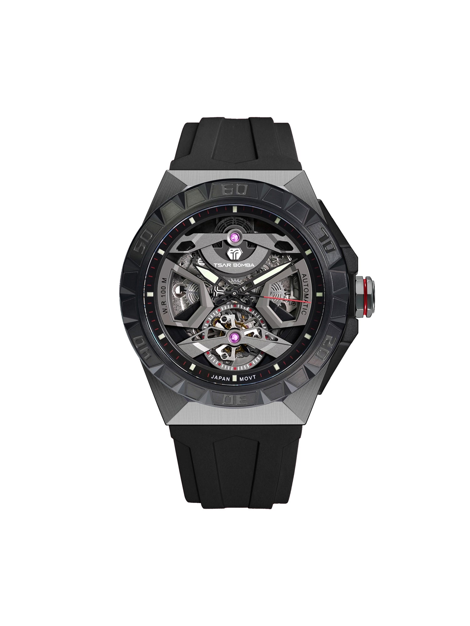 Automatic 21 Jewels Luminous Dial Sapphire Crystal Men's Watch - TB880 ...